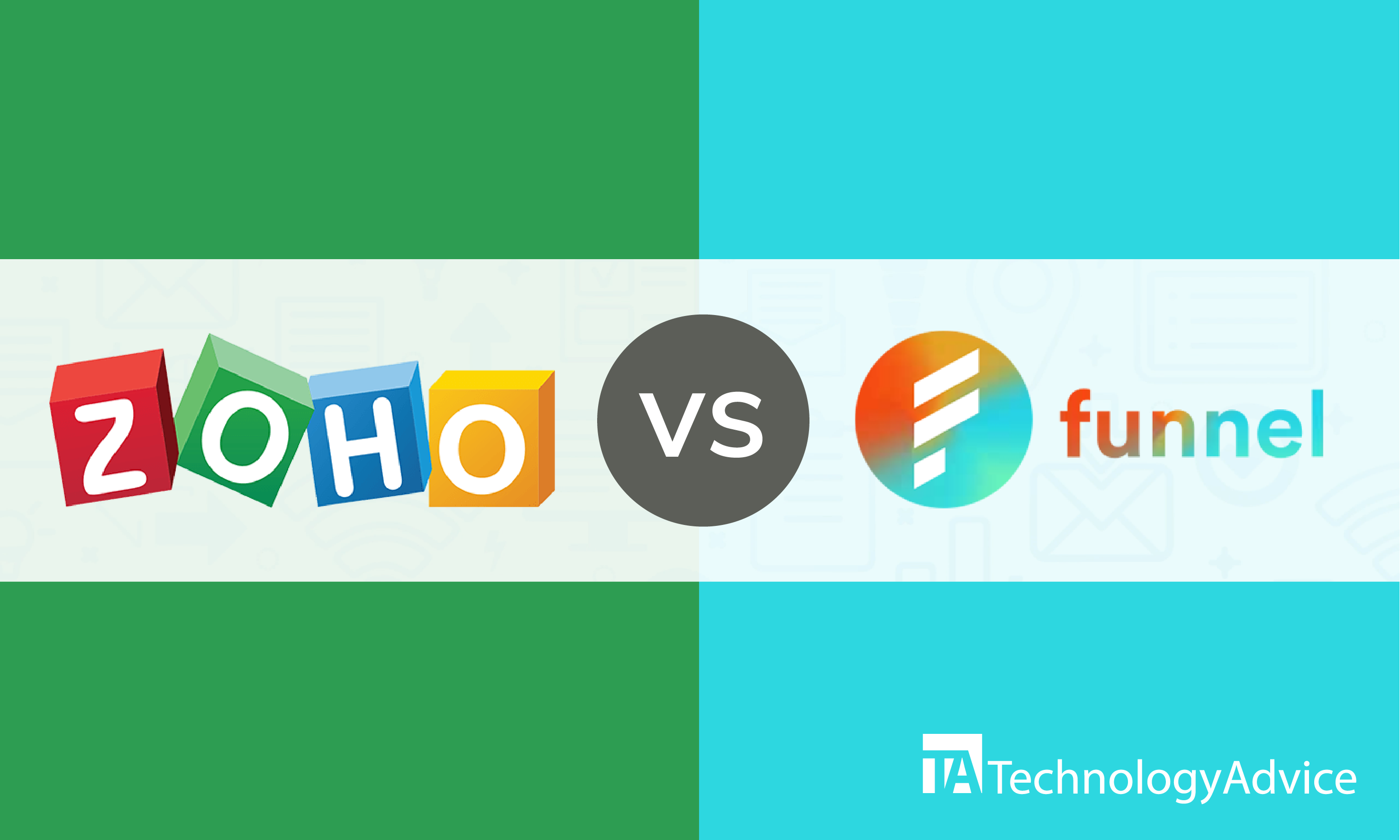 Zoho CRM Vs Funnel CRM TechnologyAdvice zoho-crm-vs-funnel-crm-technologyadvice
