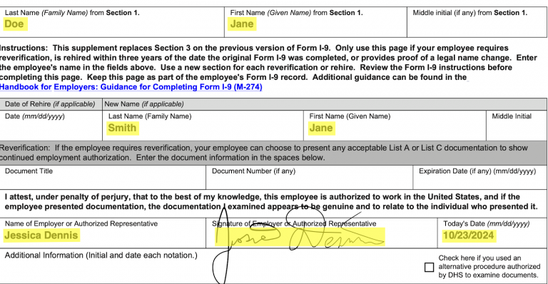 How to Fill Out I-9 Form