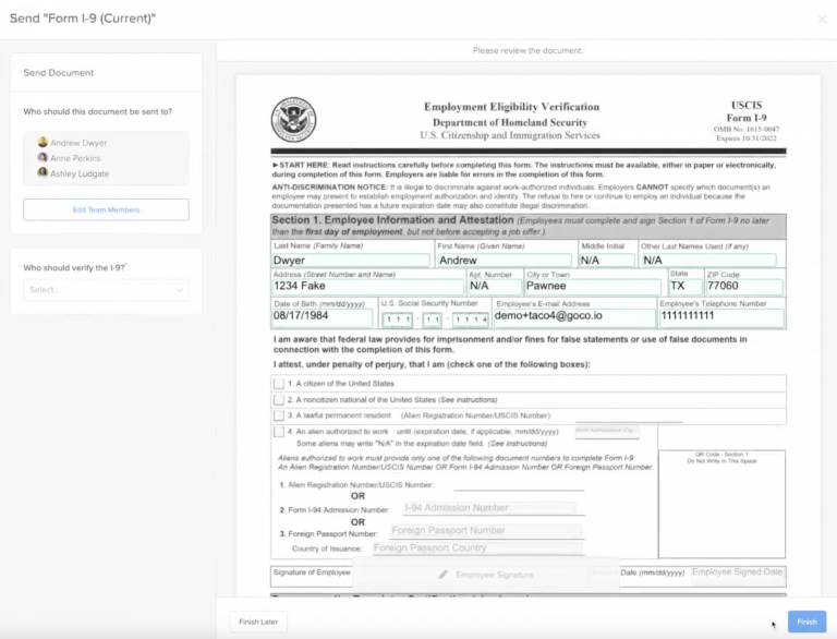 How to Fill Out I-9 Form