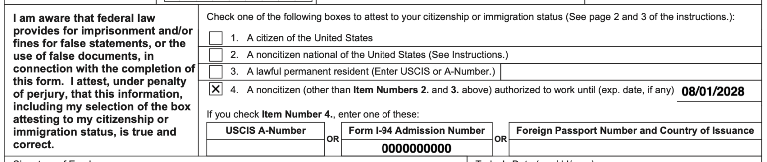 How to Fill Out I-9 Form