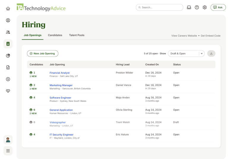 Best Human Resources Software