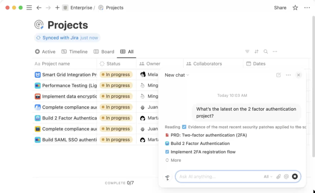 Best AI Project Management Tools of 2026: Expert-tested | TechnologyAdvice
